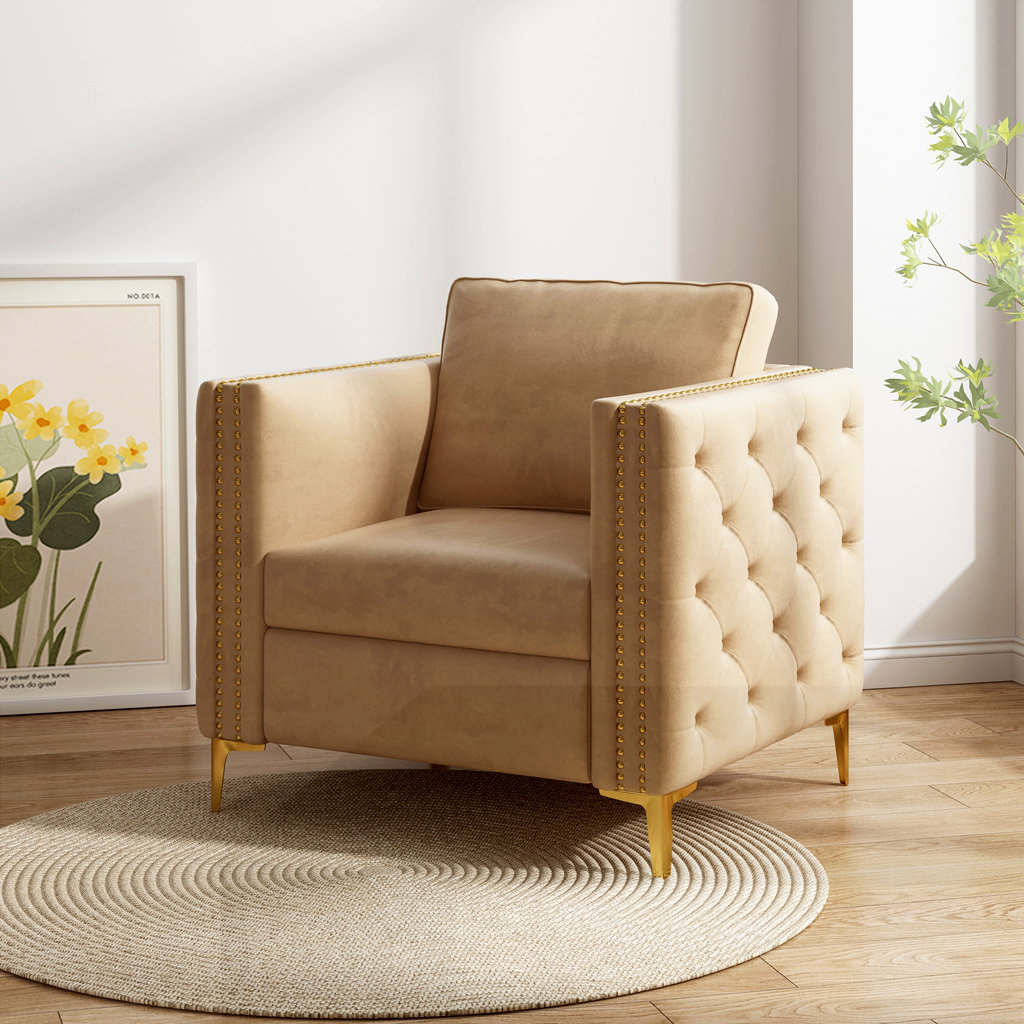 House of Hampton® Accent Chair for Living Room Upholstered Arm Chair ...