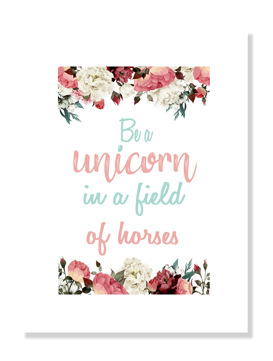 Casa Fine Arts Juvenile Be a Unicorn Paper Print | Wayfair