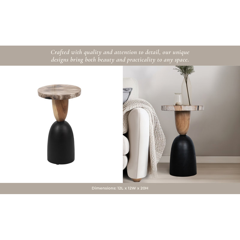 Joss & Main Magnolia 20" Solid Wood Accent Table & Reviews | Joss & Main