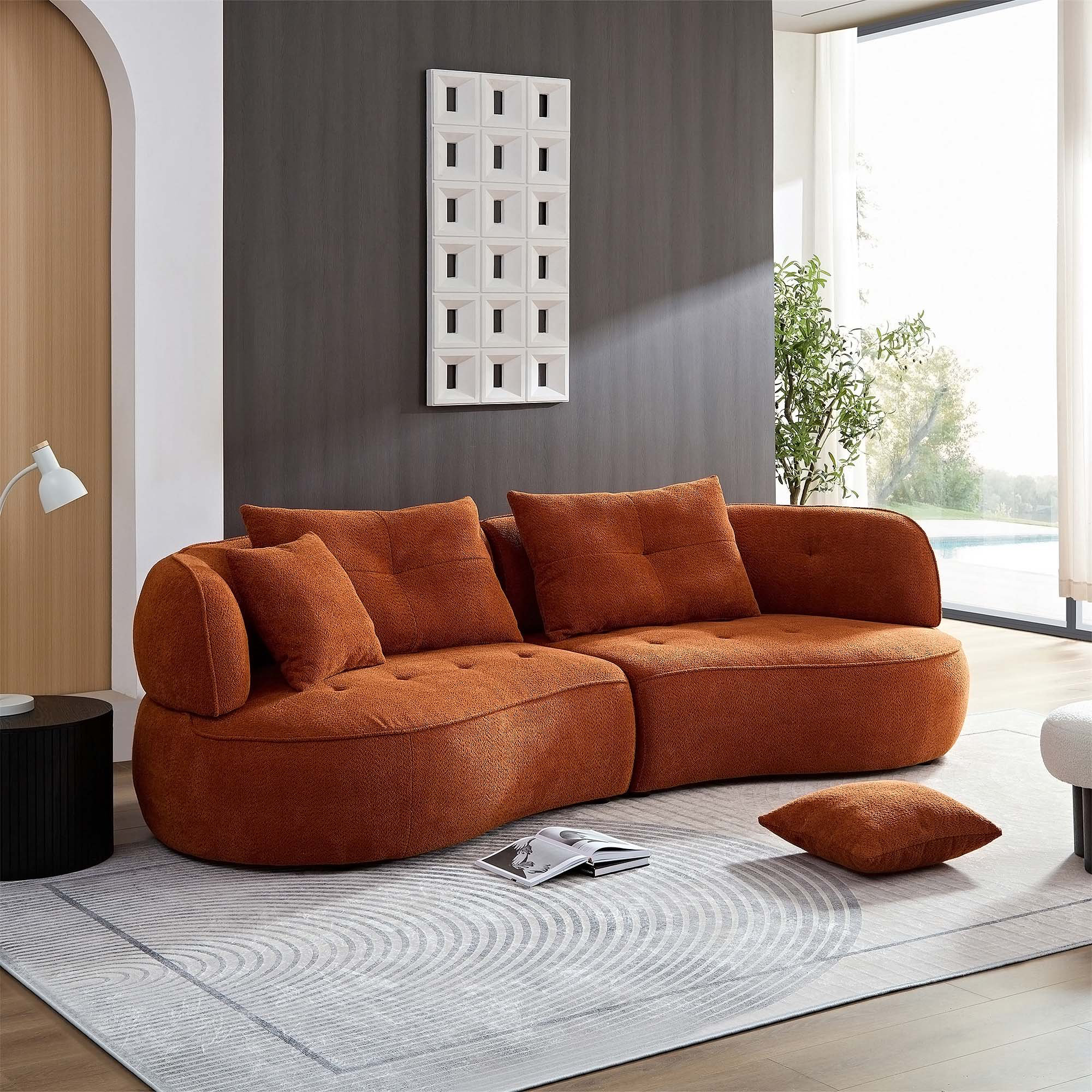 Orren Ellis Comfortable Modular Sofa with Sturdy Construction and Plush ...