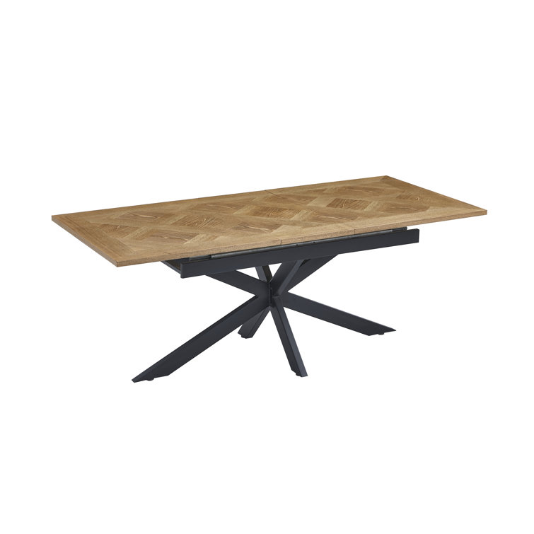 World Furniture Extendable Metal Base Dining Table | Wayfair.co.uk