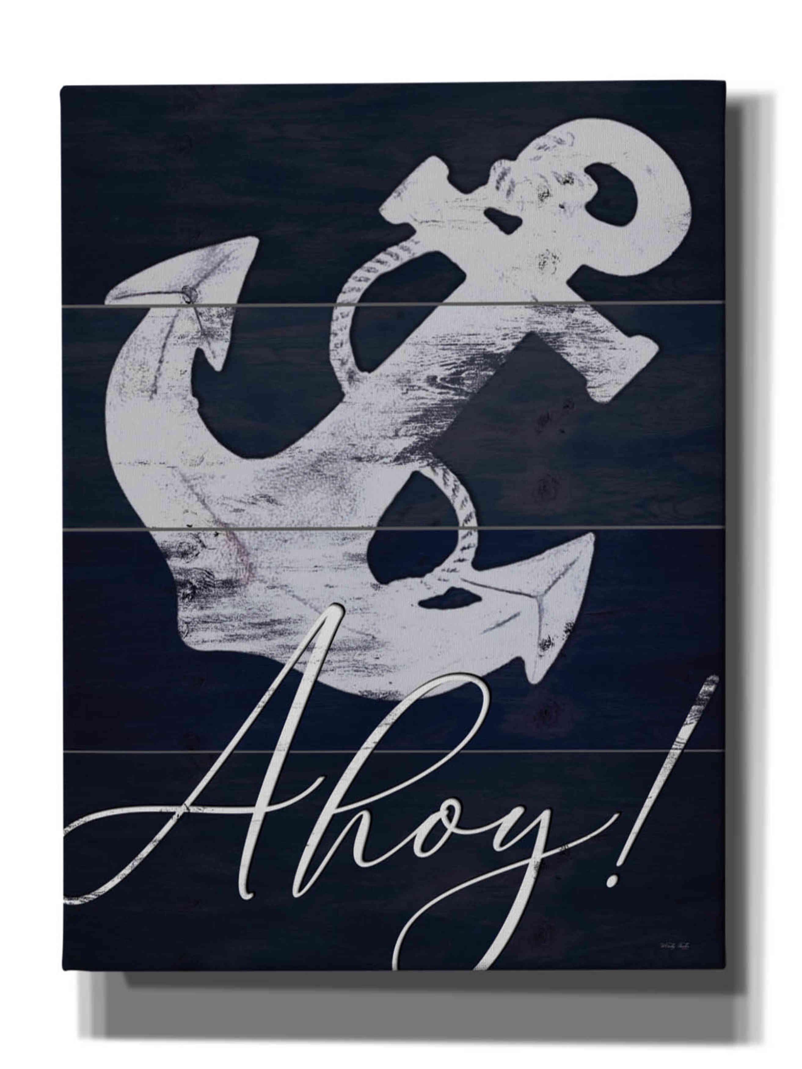 Breakwater Bay Anchor Ahoy by Cindy Jacobs - Wrapped Canvas Graphic Art ...