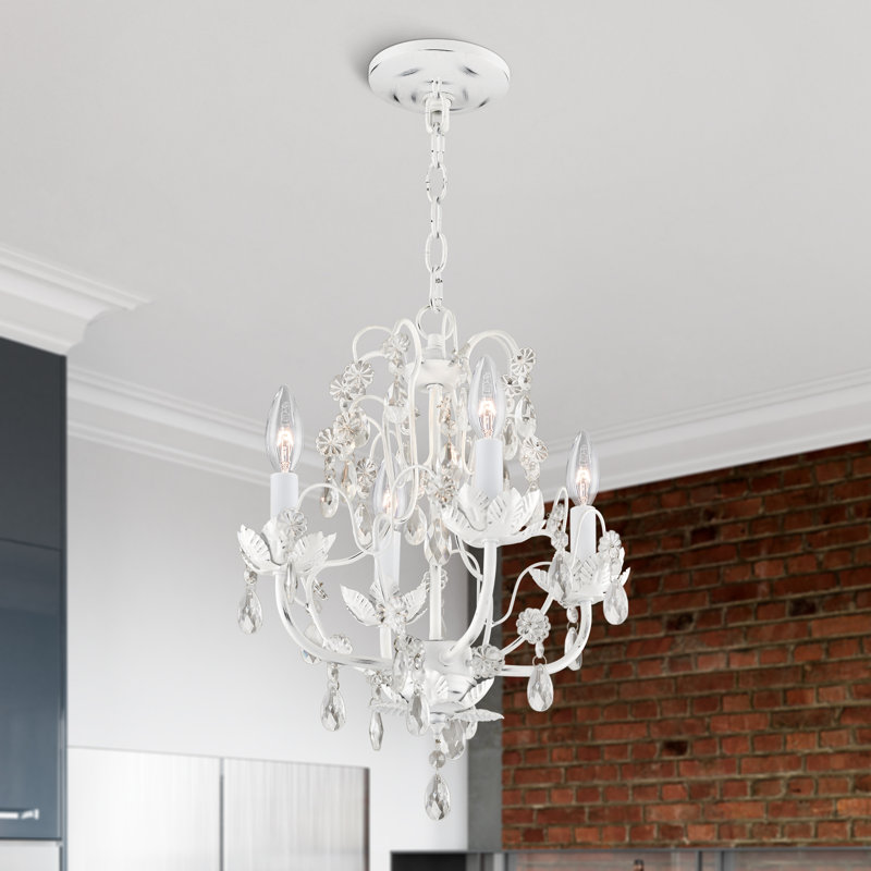 House of Hampton® Roush 4 - Light Candle Style Globe Chandelier with ...