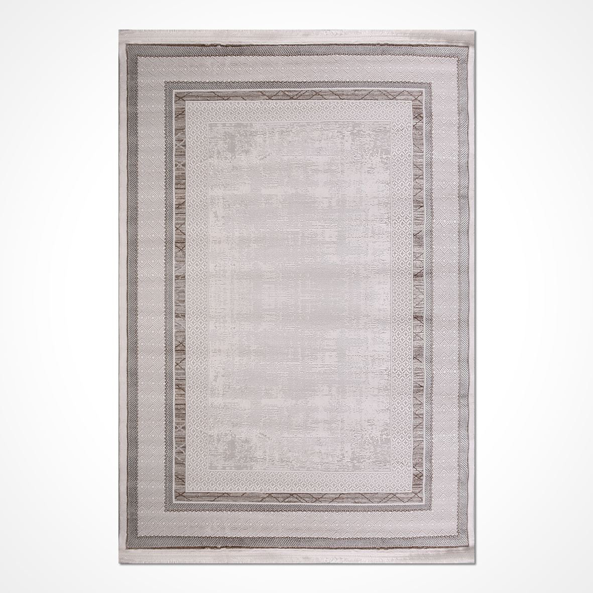 Ebern Designs Modern Beige Machine Washable Non-Slip Area Rug | Wayfair