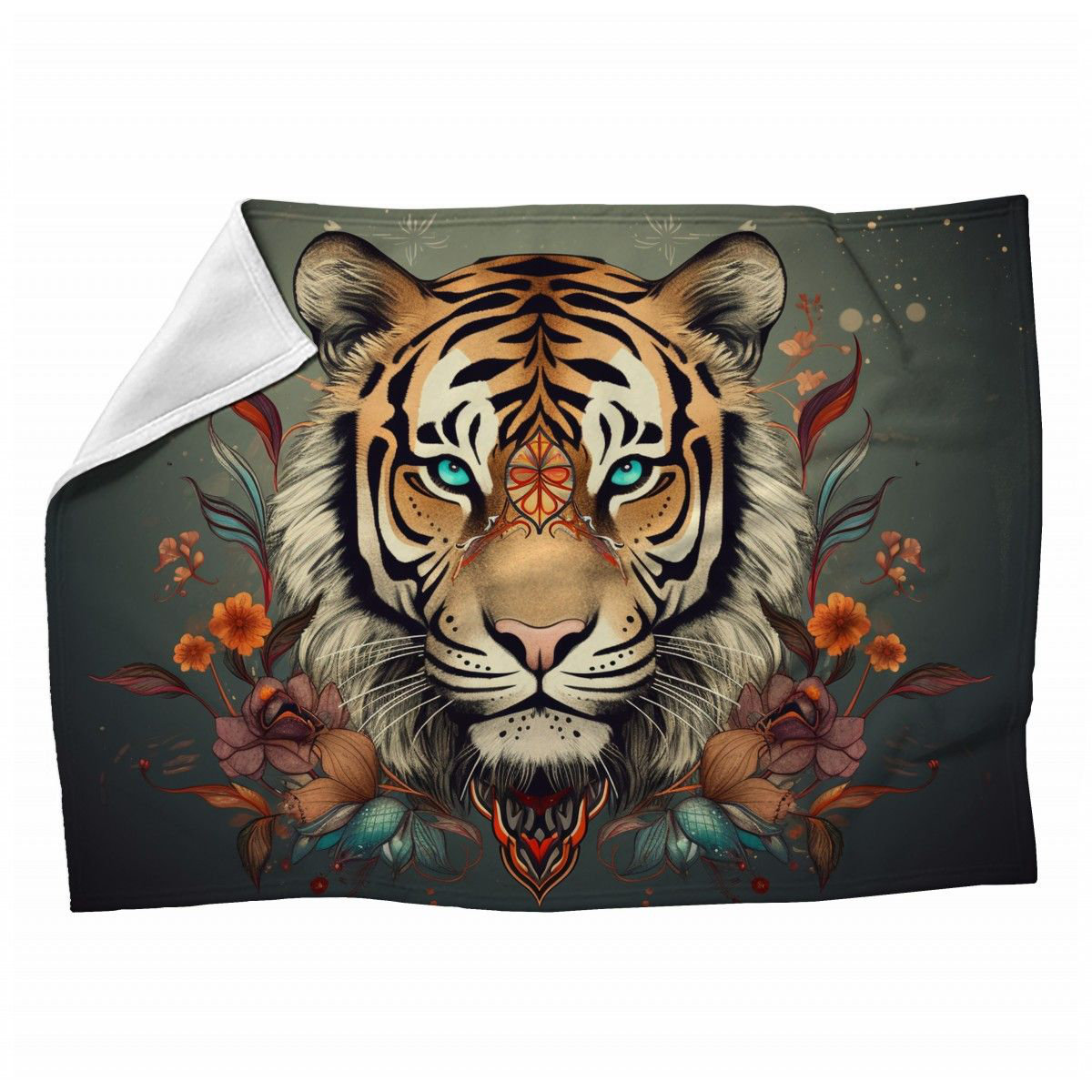 VisionDecor Tiger Fleece Throw Blanket - Animal Warm Soft Blankets ...