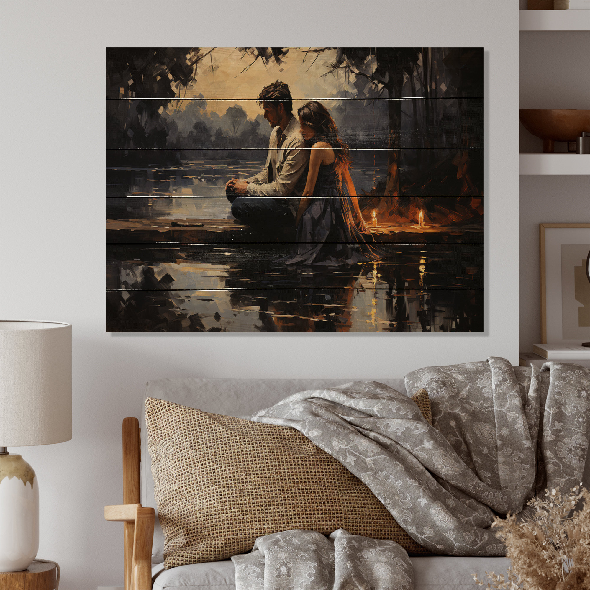 Red Barrel Studio® Lucenia Romantic Couple Landscape Glimpse I ...