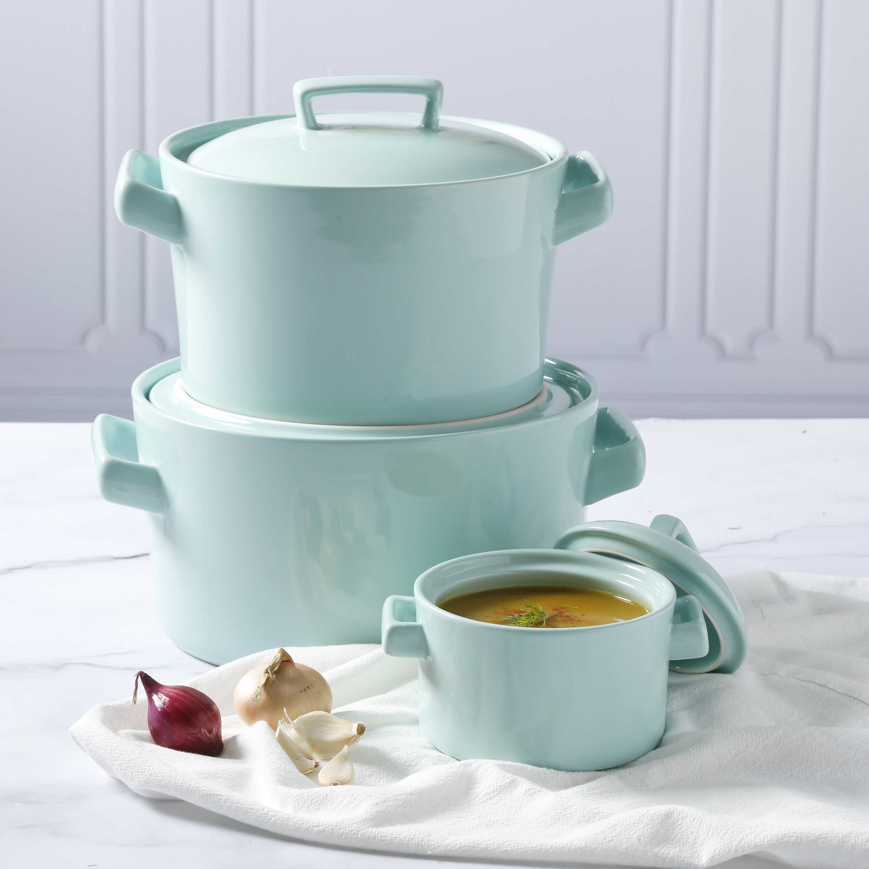 Martha Stewart 6-Piece Martha Blue Casserole Set With Lids - Wayfair Canada