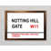 Bright Star Notting Hill Gate Signs - Single Picture Frame Print ...