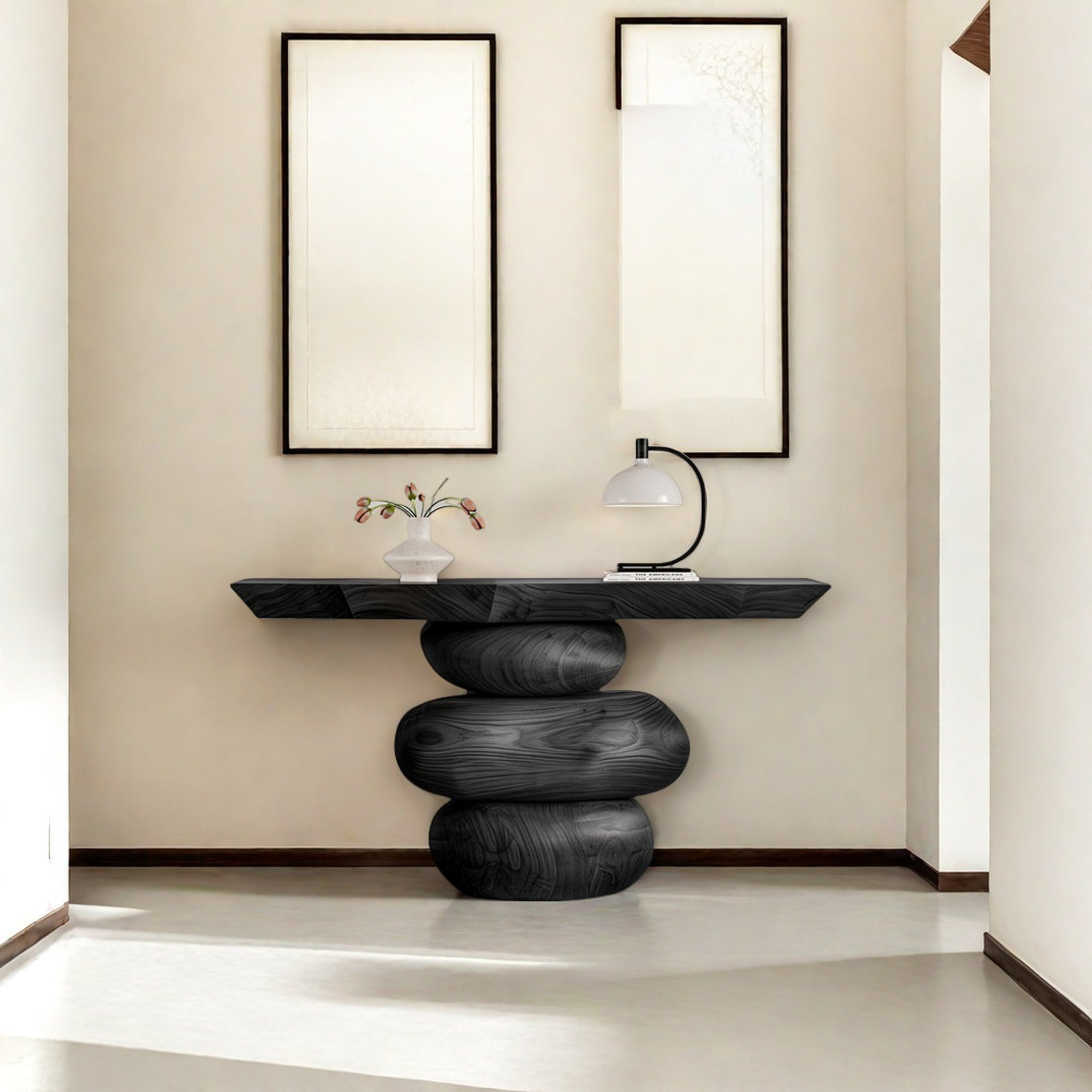 INVOJU Retro Solid Wood Art Console Table | Wayfair