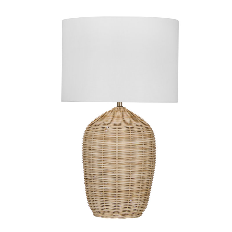 Bayou Breeze Benius Wicker/Rattan Table Lamp | Wayfair