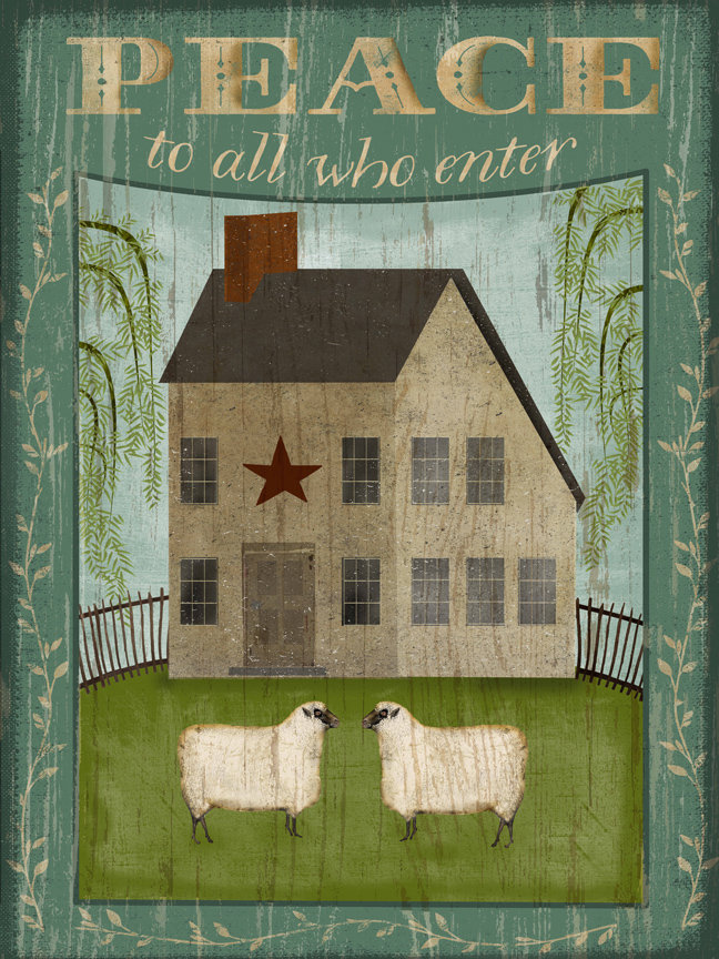 Buy Art For Less "Peace to All Who Enter" by Beth Albert Graphic Art on ...