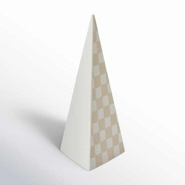Checker Tree Figurine White 5"X 11" | Birch Lane