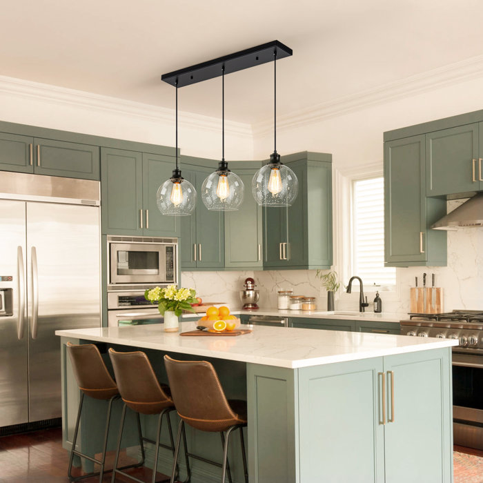 Breakwater Bay Concow 3 - Light Matte Black Kitchen Island Pendant ...