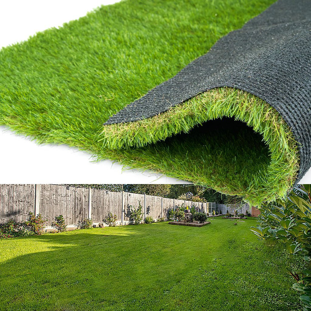 Nalupatio Realistic Thick Artificial Grass Turf Rugs and Rolls Outdoor ...