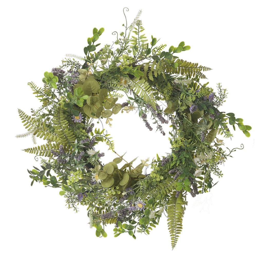 The Seasonal Aisle Fern Wreath | Wayfair.co.uk