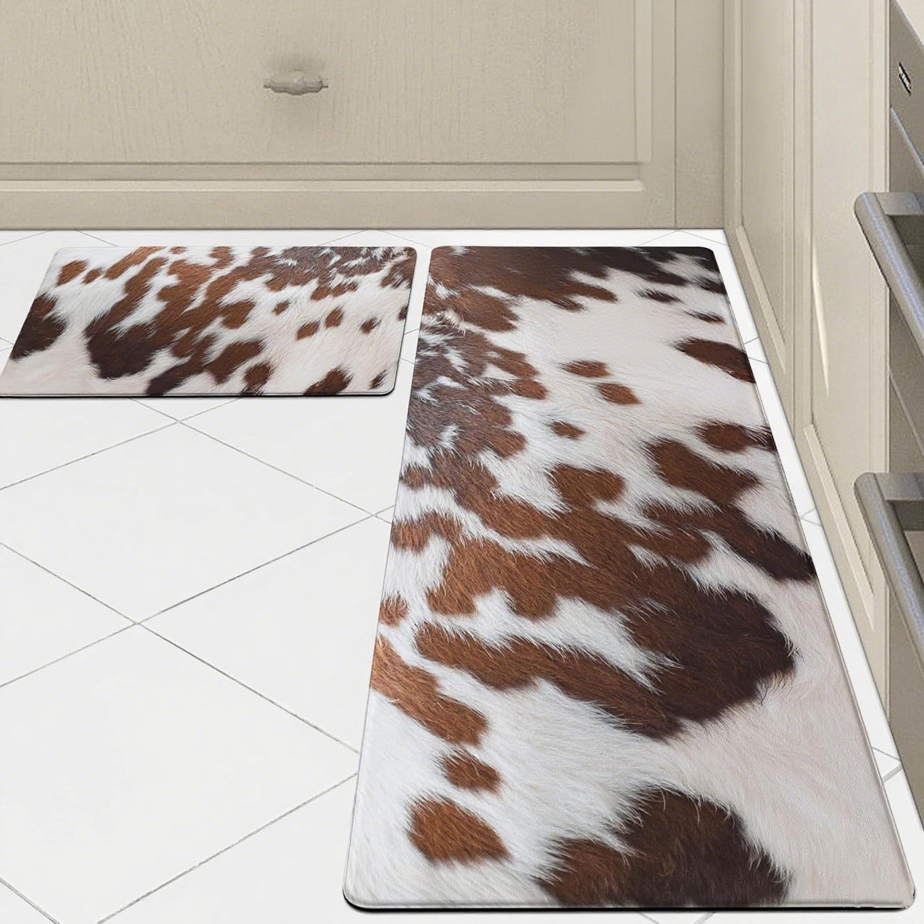 Loon Peak® Kitchen Decor Anti Fatigue Cushioned Cow Kitchen Rugs Sets ...