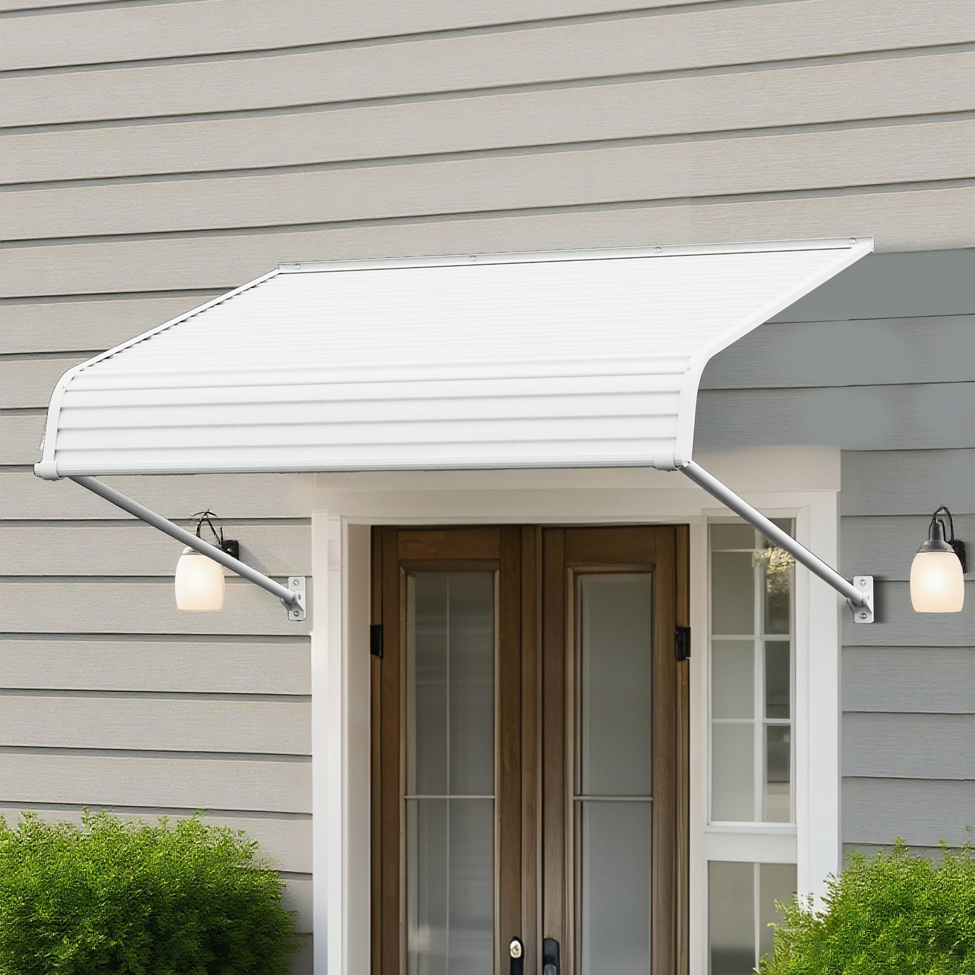 Kozyard 40"D Door/Window Awning Rain Cover Eaves | Wayfair