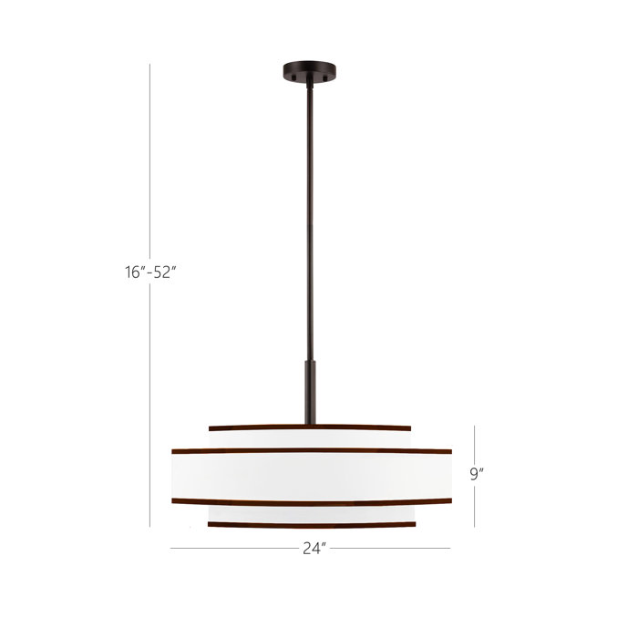 Wade Logan® Aasim 5 - Light Dimmable Drum Chandelier & Reviews ...