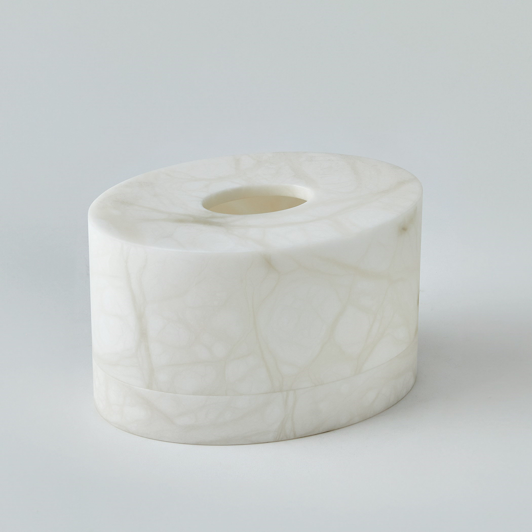 Global Views Alabaster Oval Tissue Box | Wayfair