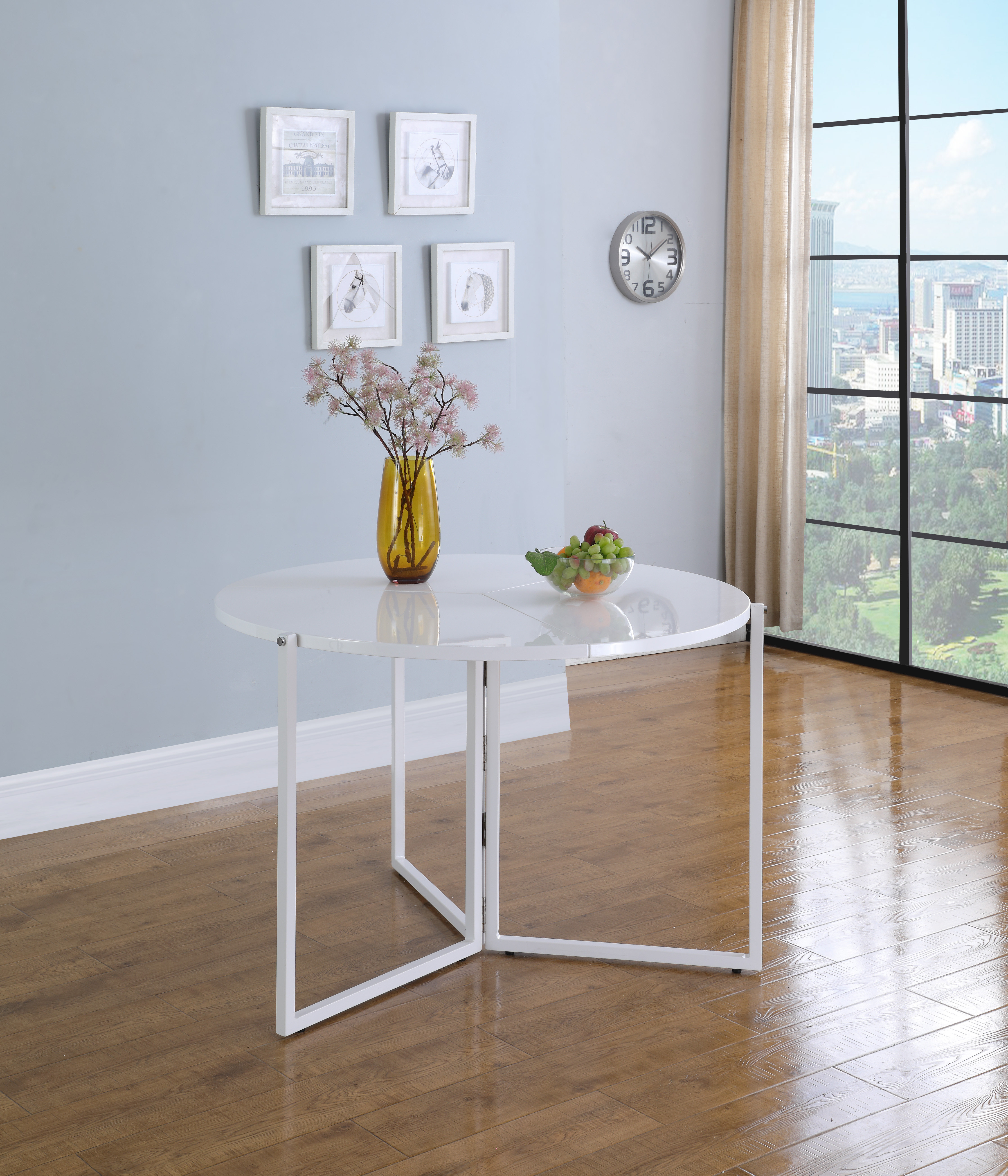 Ebern Designs Yeilani 43" Round Foldaway Dining Table - Wayfair Canada