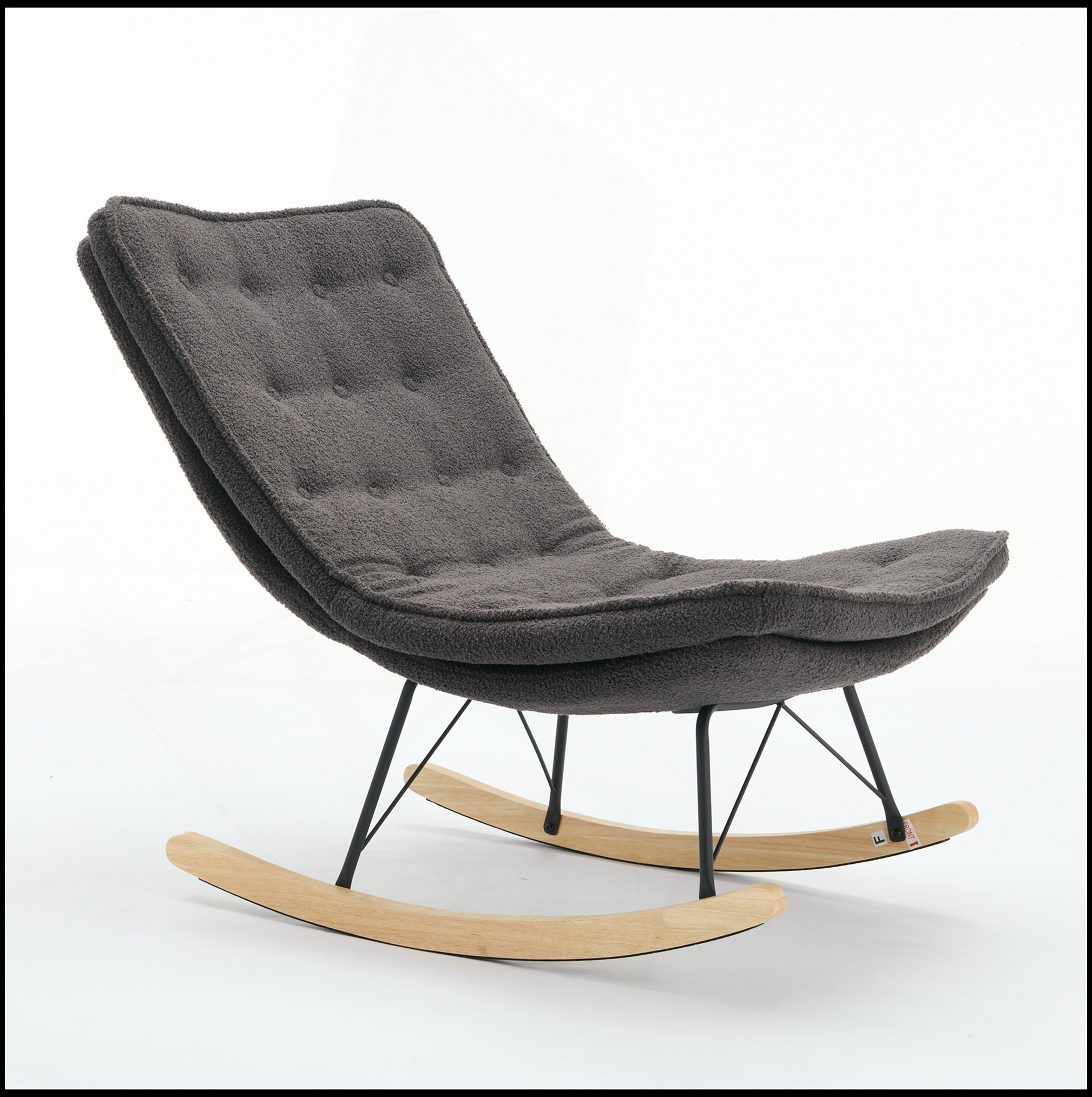 George Oliver Lazy Rocking Chair,Comfortable Lounge Chair With Wide ...