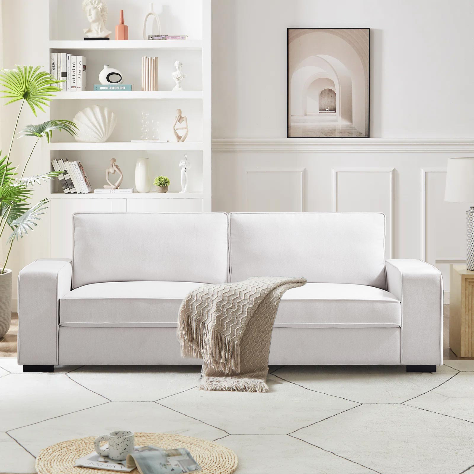 Ebern Designs Calsey 80.3'' Square Arm Sofa & Reviews | Wayfair
