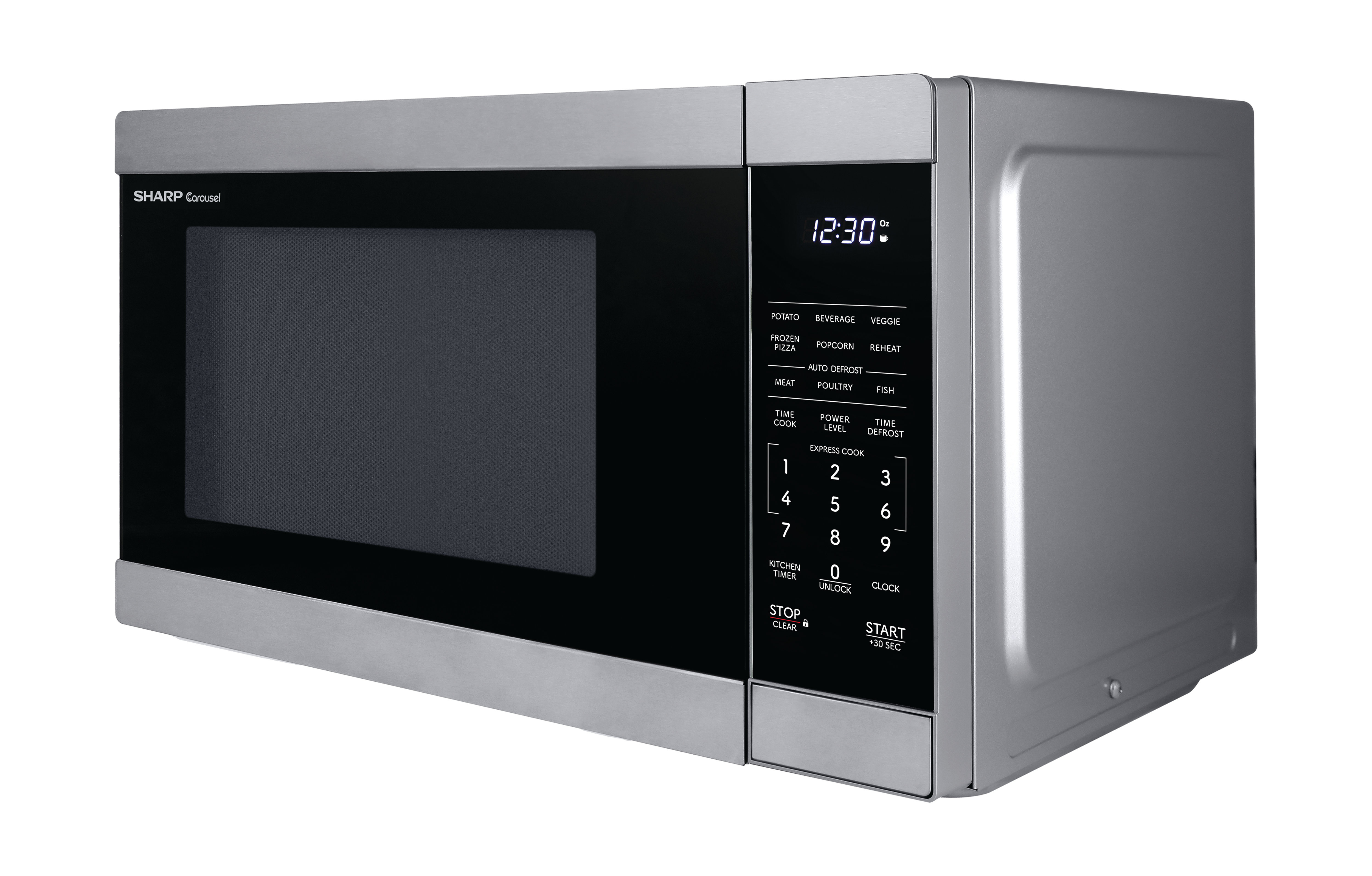 SHARP SMC1162KSC Carousel Countertop Microwave Oven 1.1 c.u. ft. 900W ...