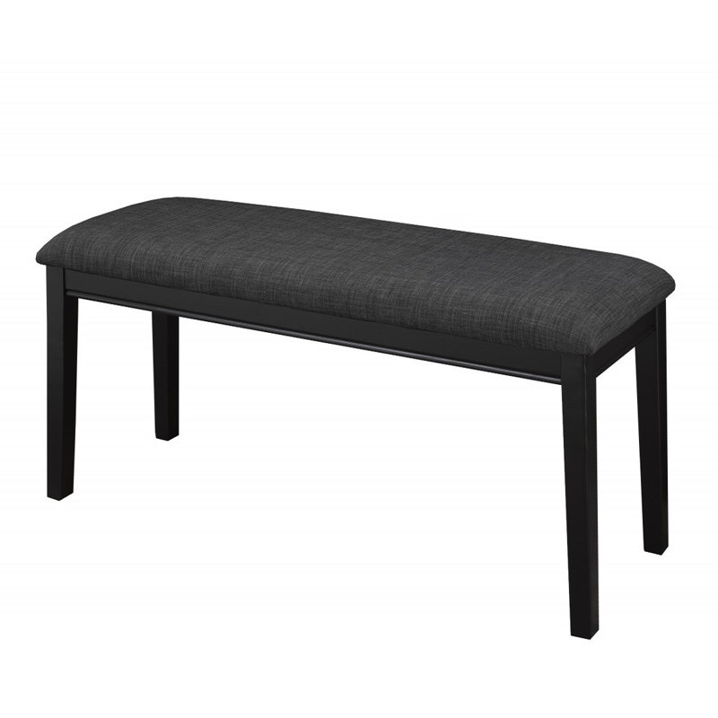 Brassex Accent Bench, Gray / Black & Reviews | Wayfair