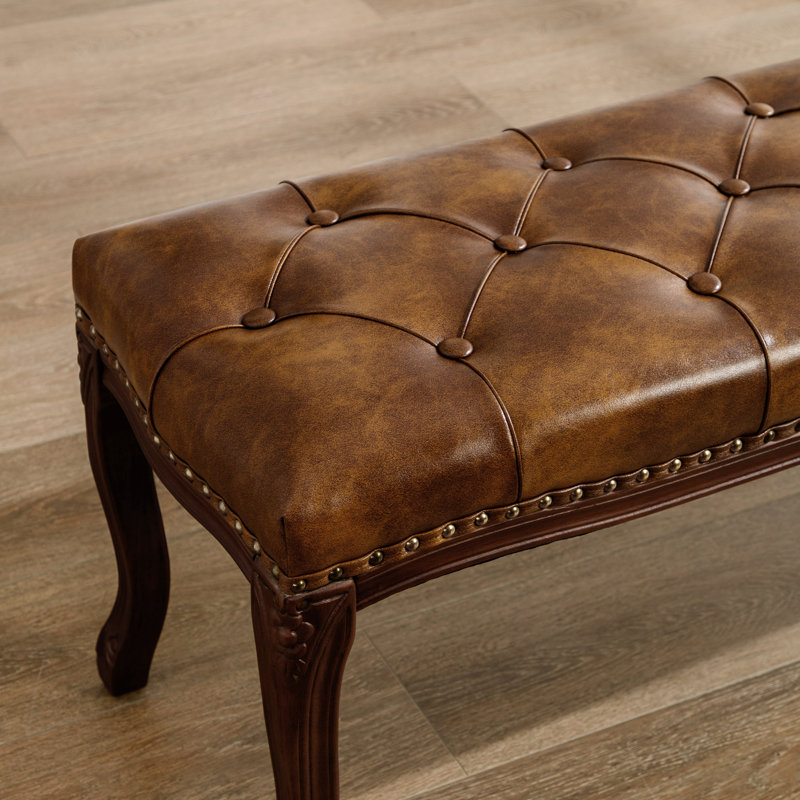 Lark Manor™ Arthurine Faux Leather Bench & Reviews | Wayfair