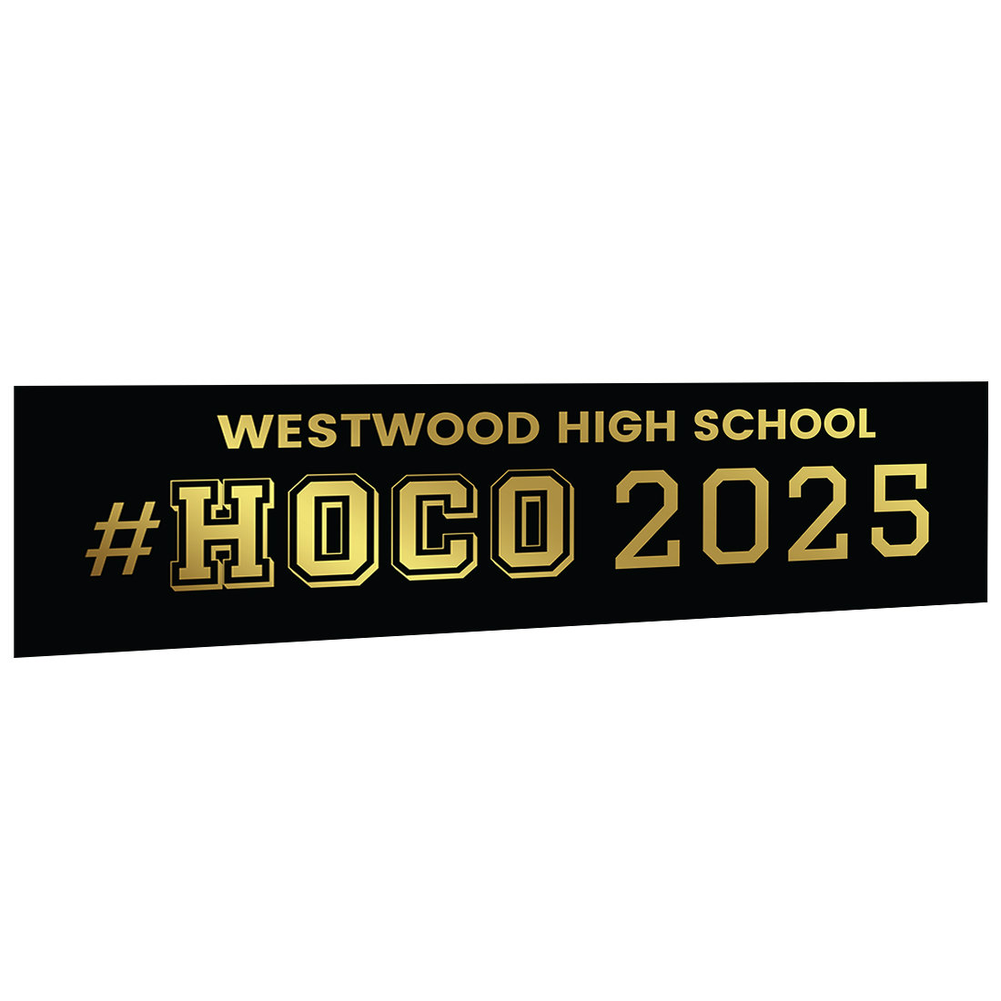 Koyal Wholesale Custom High School HOCO Banner 20XX In Gold, Homecoming ...