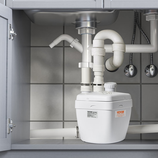 VEVOR Utility Sink Pump Laundry Sink Drain Pump System 1/3 HP 1500 ...