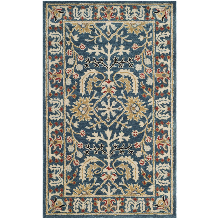 Safavieh Antiquity Hand-Tufted Dark Blue Area Rug & Reviews | Perigold