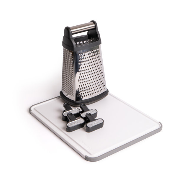 KitchenAid Set of Stainless Steel Box Grater, Large Non-Slip Chopping ...