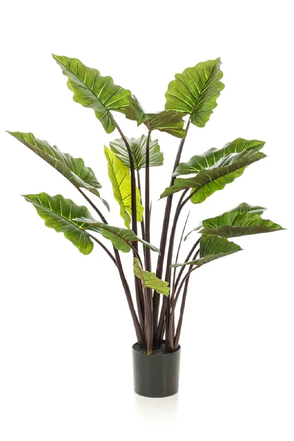 Emerald Eternal Green 51'' Faux Elephant Ear Tree in Pot Liner | Wayfair