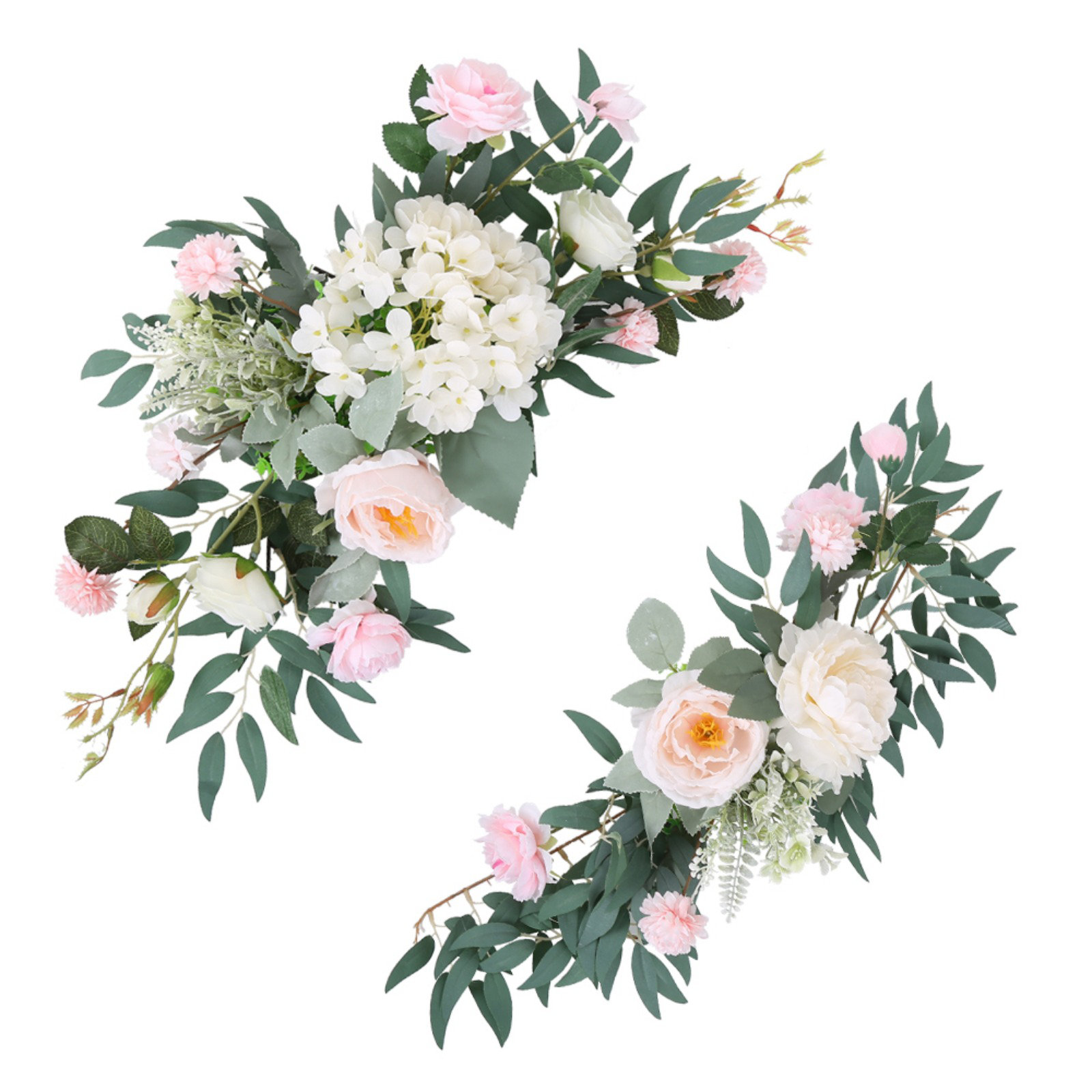 IPOPU 2PCS Flower Swags for Wedding Arch Floral Swag Arch Flowers for ...