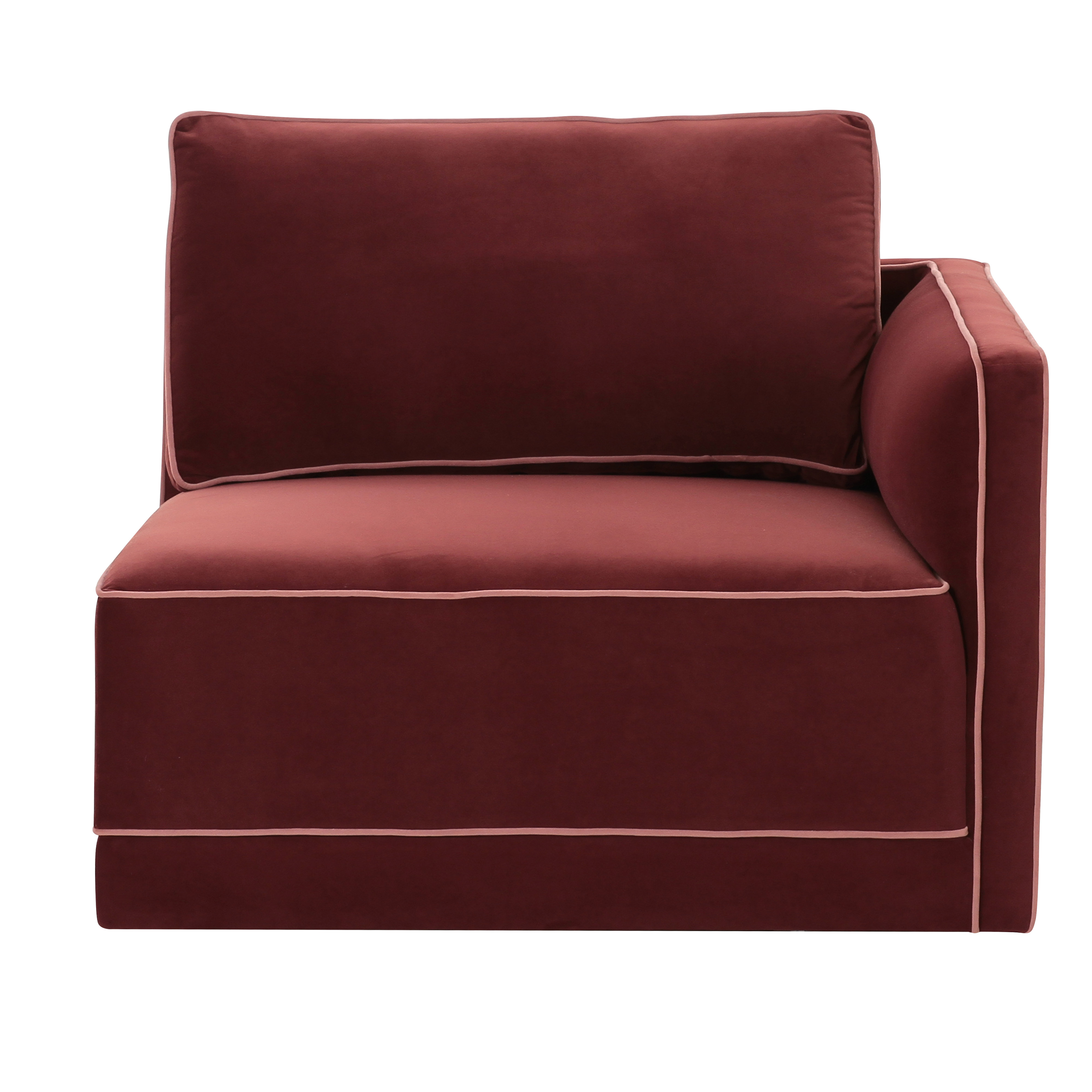 TOV Furniture Willow Berry Red Raf Corner Chair | Wayfair