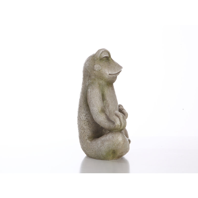 Hi-Line Gift Ltd. Frog Sitting in Lotus Posture Statue & Reviews ...