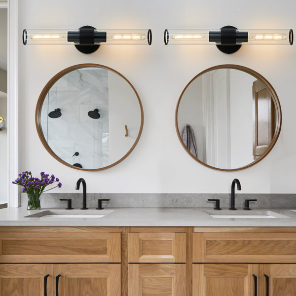 Ebern Designs Almetta 2 - Light Bathroom Dimmable Vanity Light Bath Bar ...