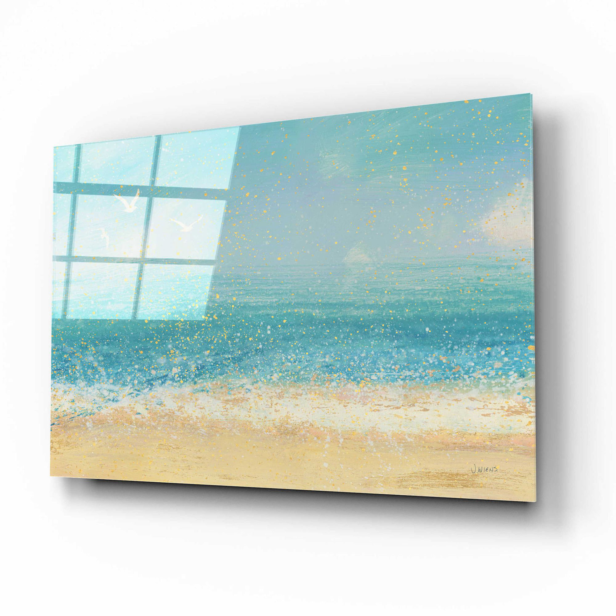 Dovecove 'Splatter Beach I' By James Wiens, Acrylic Glass Wall Art ...