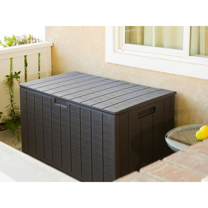 Barton Miller's Retreat 130 Gal Deck Storage in Espresso Brown ...