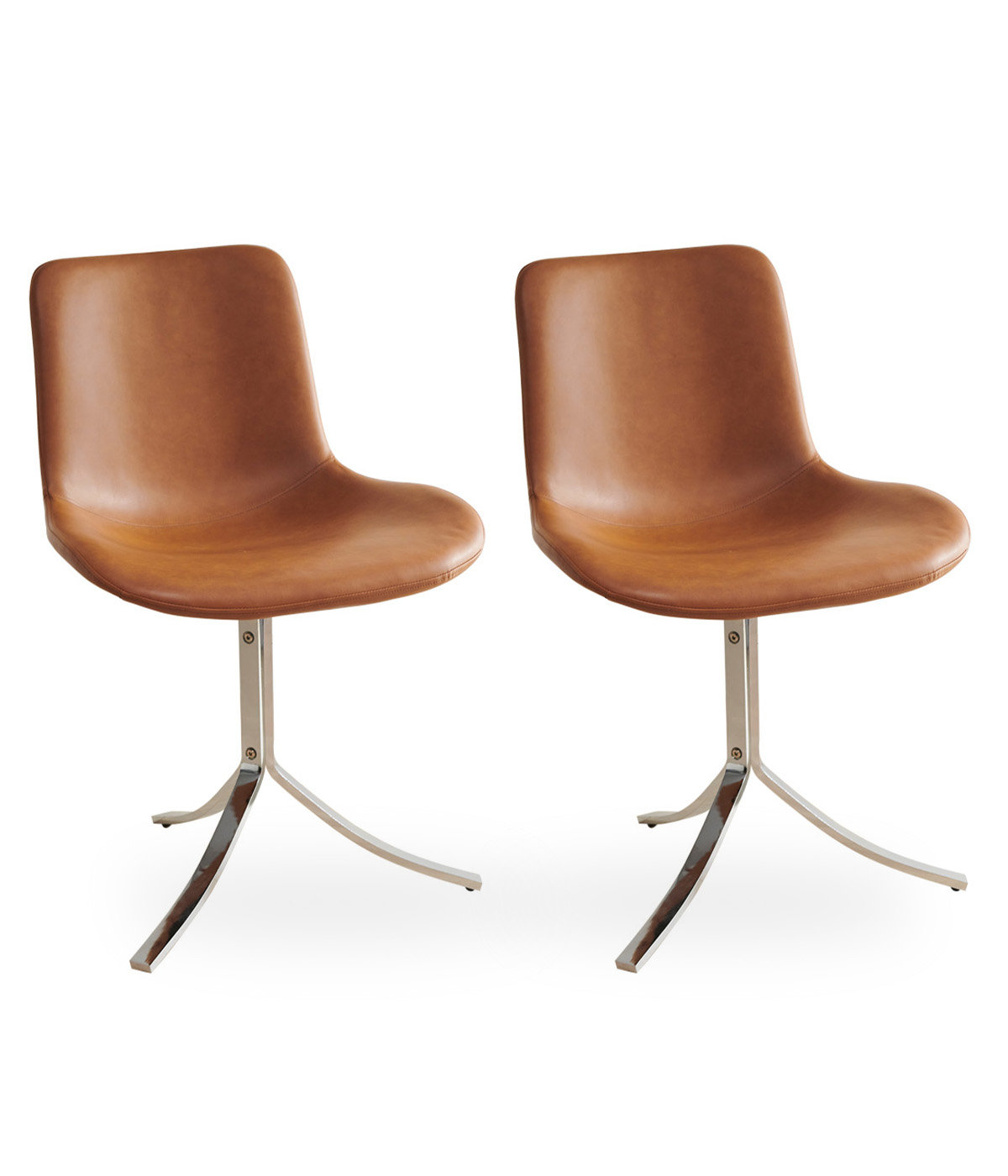 Stella Trek Vintage Oil Wax Leather Dining Chair With A Retro Backrest ...
