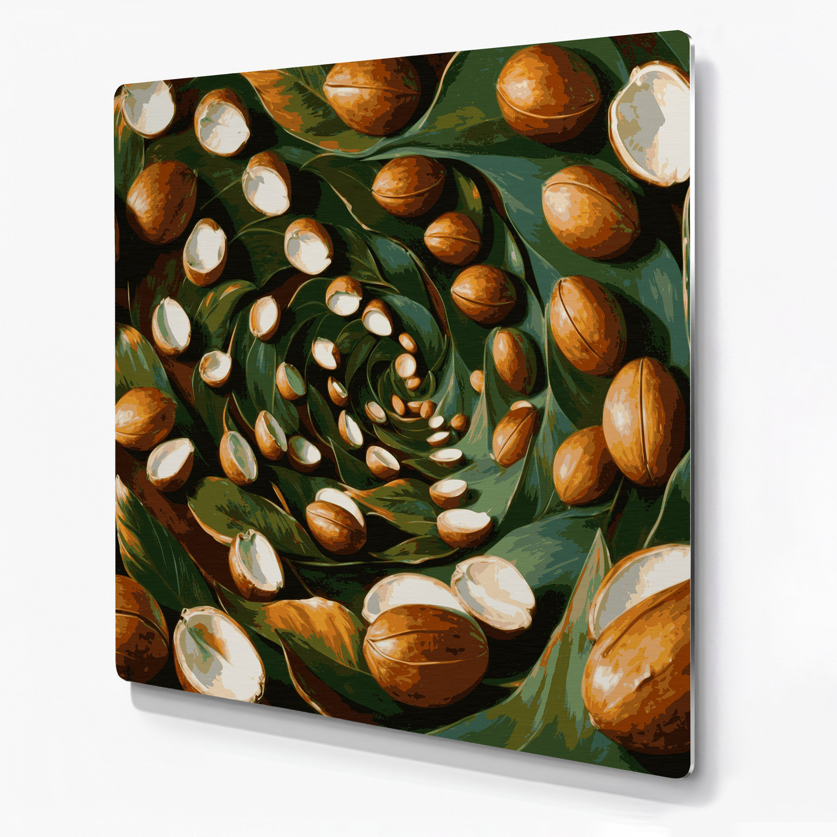 Latitude Run® Hawaiian Kukui Nuts Brown Metal Wall Art | Wayfair