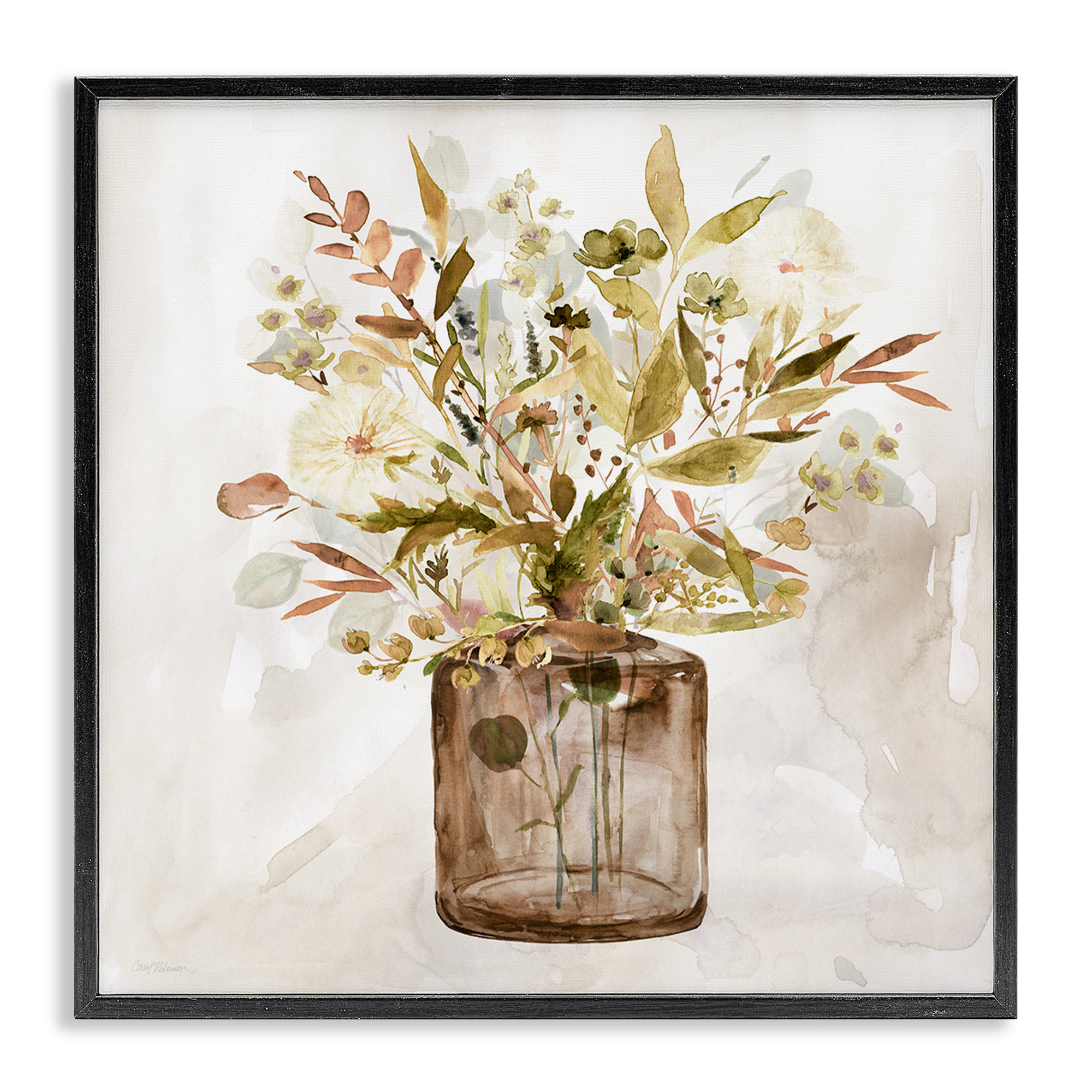 Stupell Industries Earthy Mixed Botanicals Floral Blossoms ...
