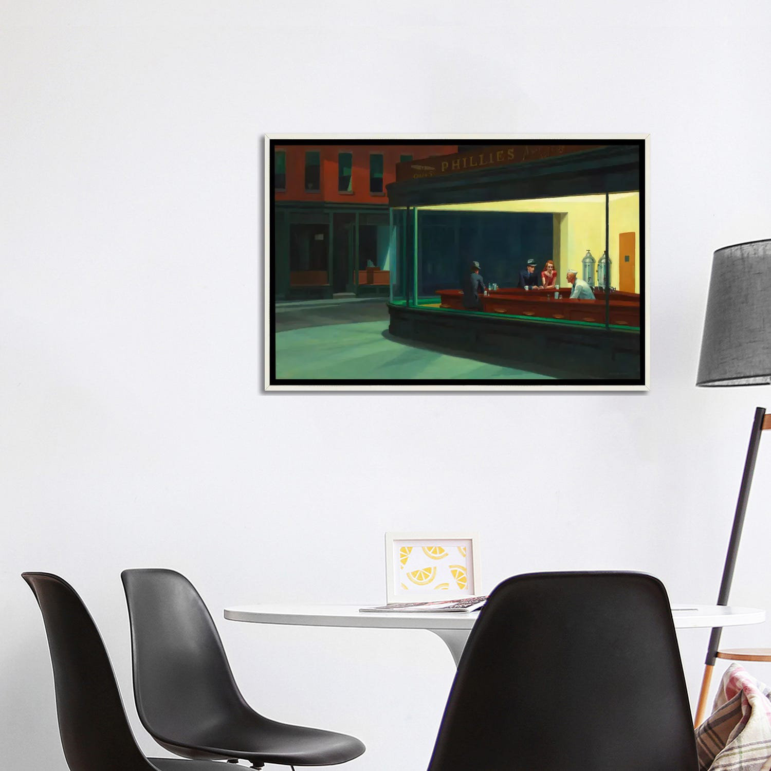 Red Barrel Studio® Nighthawks, 1942 Framed On Canvas by Edward Hopper ...