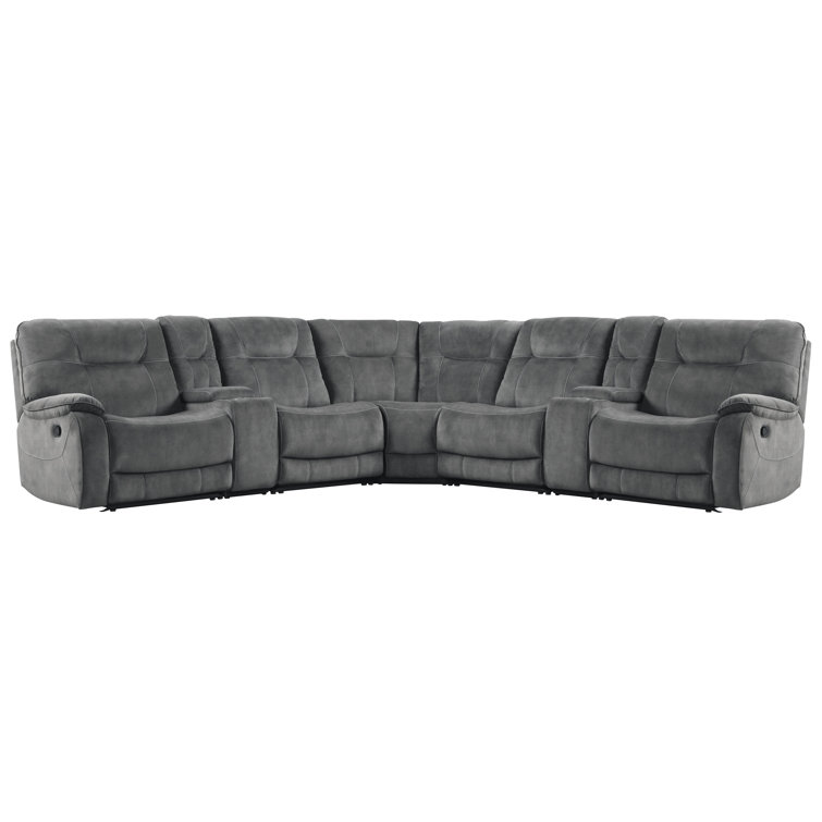 Latitude Run® 7 Piece Modular Manual Reclining Sectional - Wayfair Canada