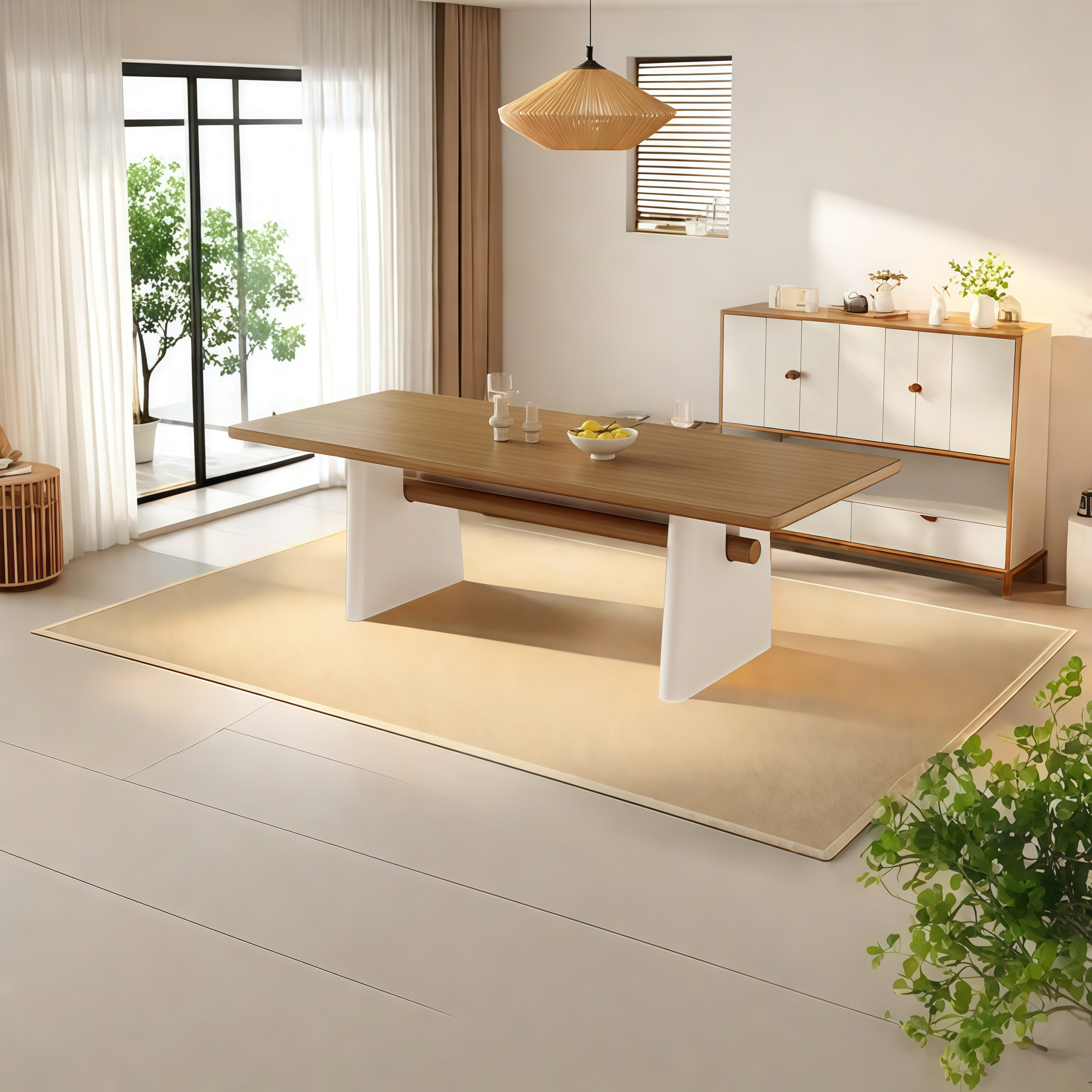 Corrigan Studio® Rectangular Modern Solid Wood Dining Tables - Wayfair Canada