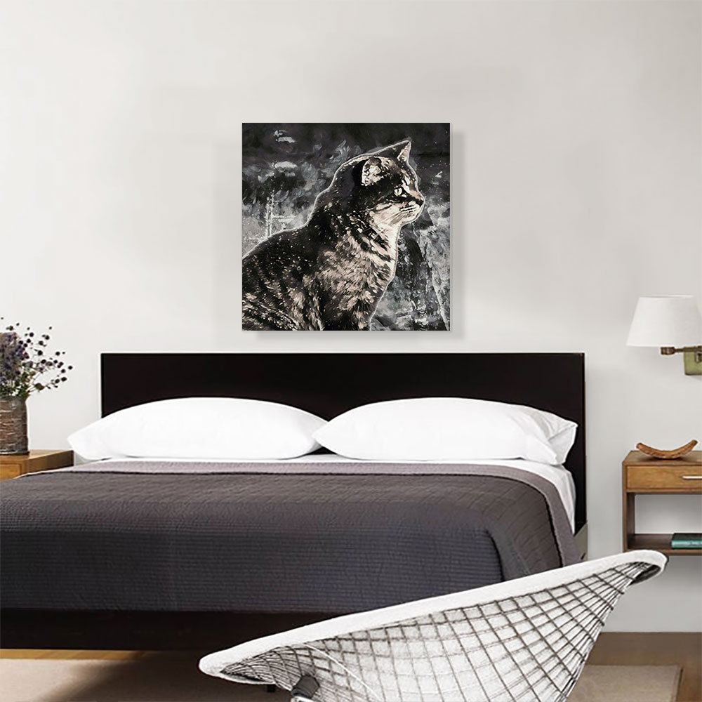 ARTCANVAS Manx Cat Breed Snow Canvas Art Print - Wayfair Canada