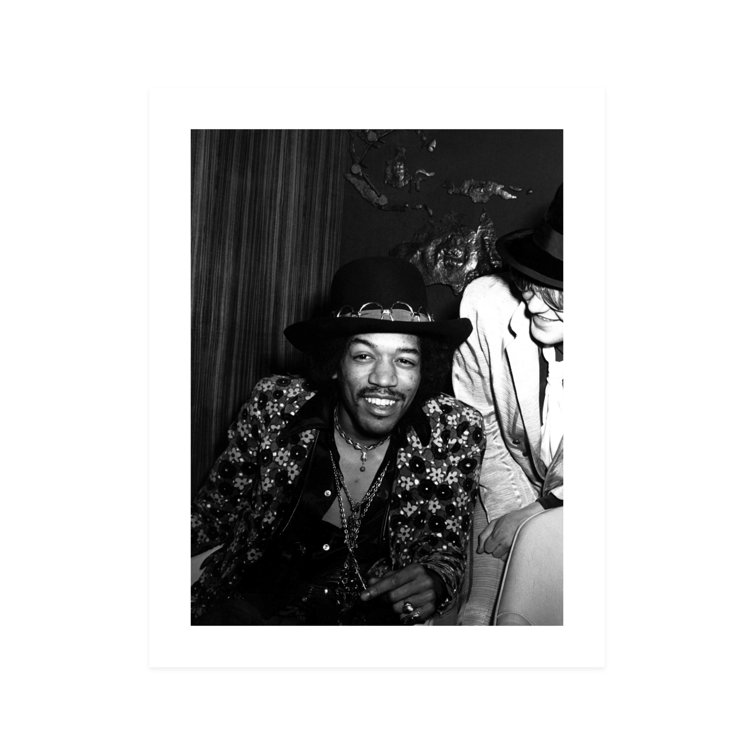 Globe Photos Entertainment Jimi Hendrix Smiling Backstage On Paper ...