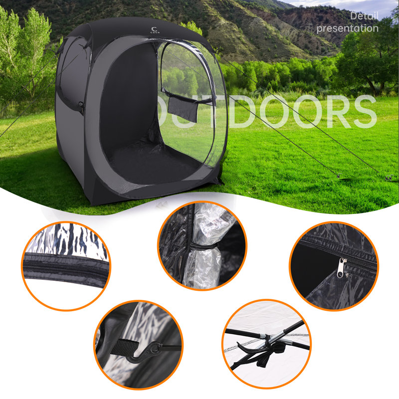 WGOS Waterproof Sports Pod Tent with Top Stand, Clear View, for Outdoor ...