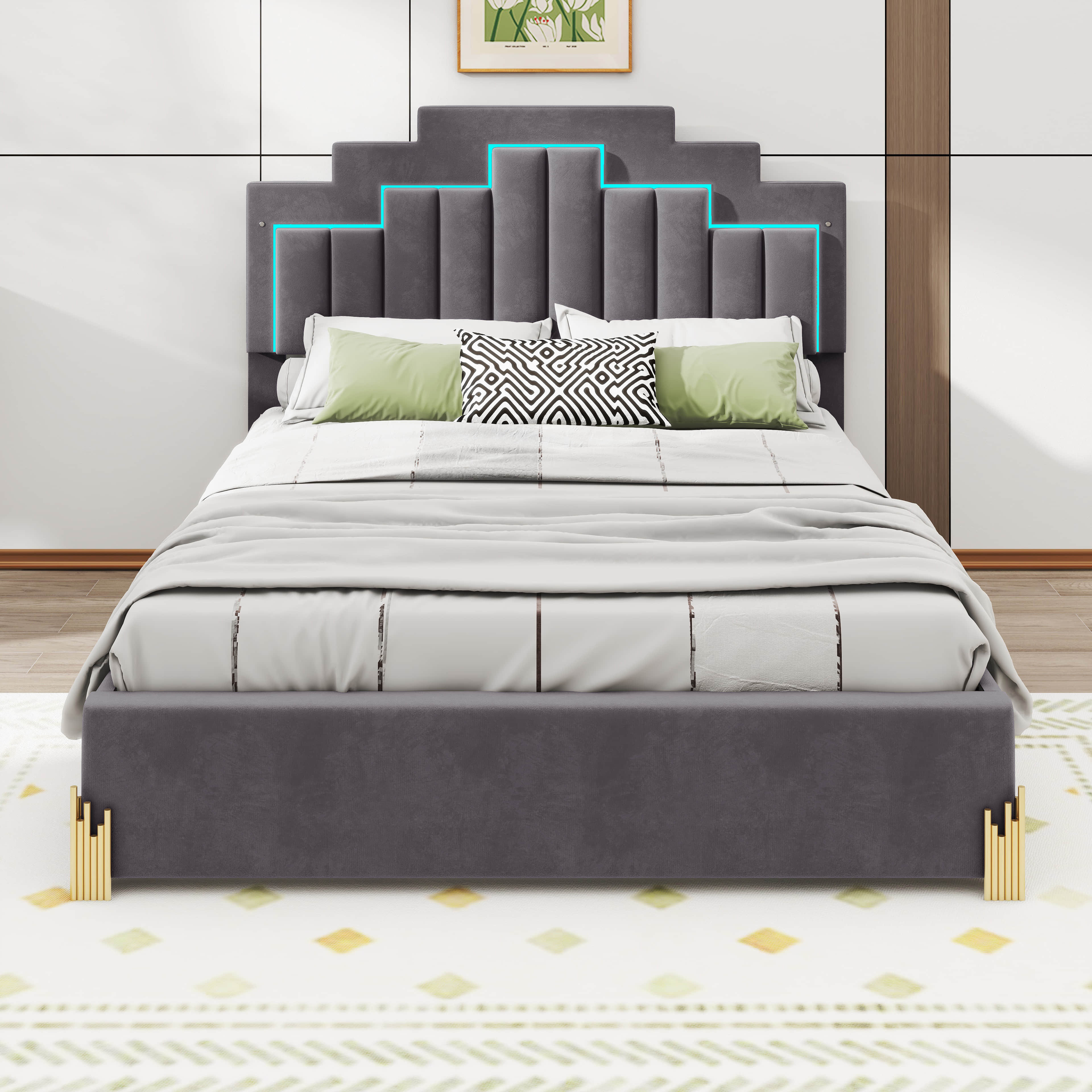 Ivy Bronx Makenley Upholstered Panel Storage Bed | Wayfair